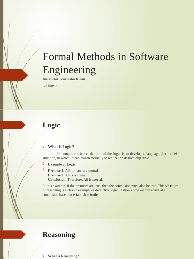 Logic and Reasoning in Software Engineering | PDF | Logic ...