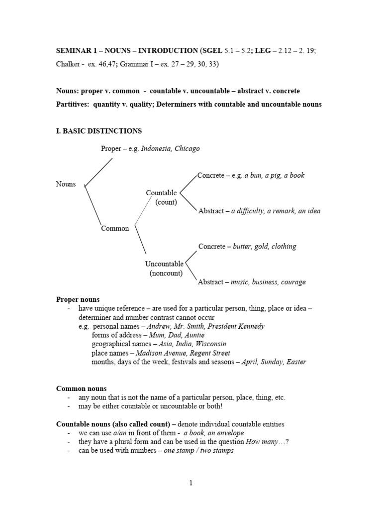 Handout Cele | PDF | Grammatical Number | Noun