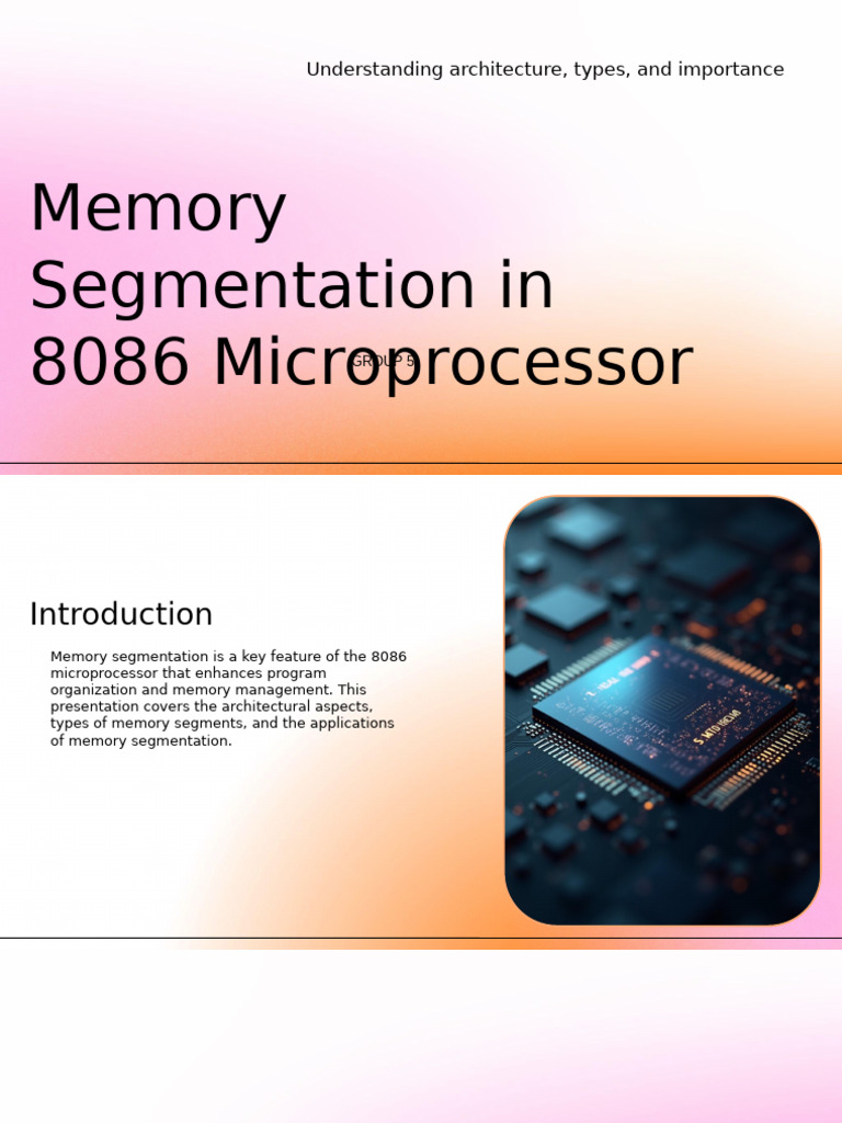 Memory Segmentation in 8086 Microprocessor | PDF | Programming ...