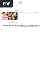 Heartfelt Letter to Grandma | PDF | Grandparent
