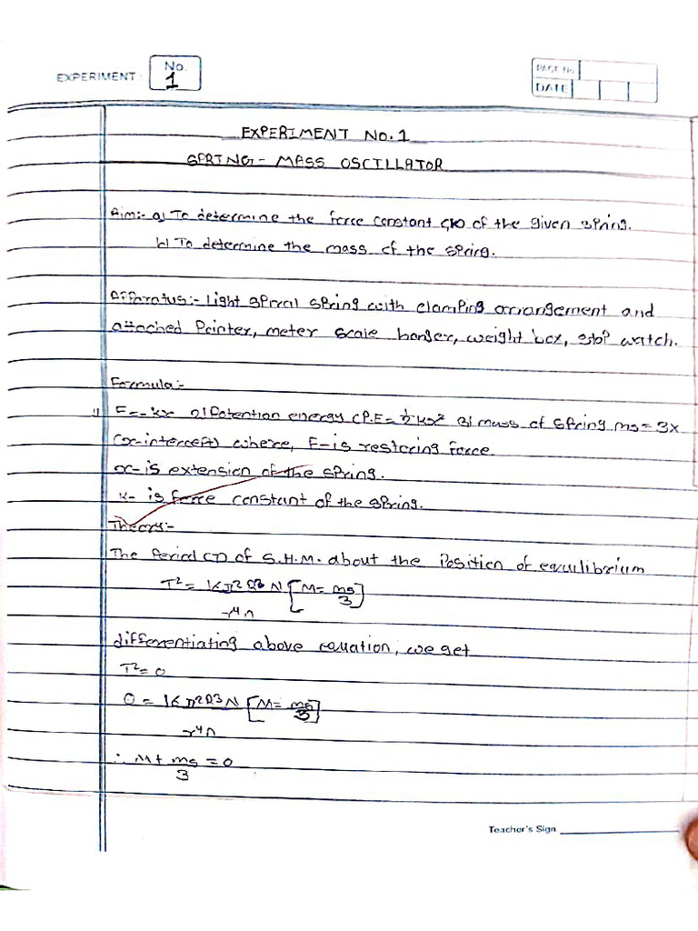 12th Physics Complete Practicals With Graph | PDF