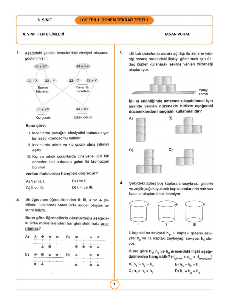 1.donem Lgs Genel Tekrar 1 | PDF