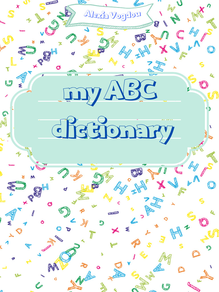 Alphabet Dictionary Notebook | PDF