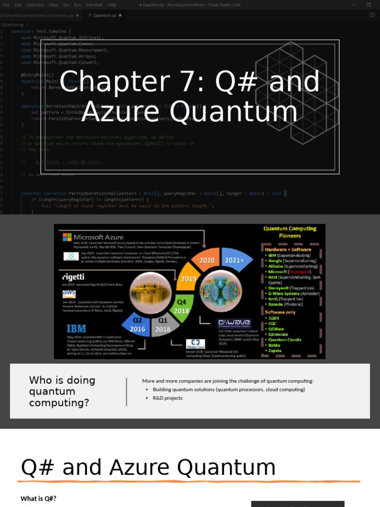 Q# and Azure Quantum Overview | PDF | Quantum Computing | Microsoft Azure