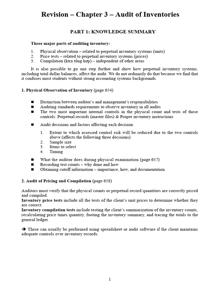 Exercises For Chapter 3 (Inventories) - Without Answer | PDF | Audit ...