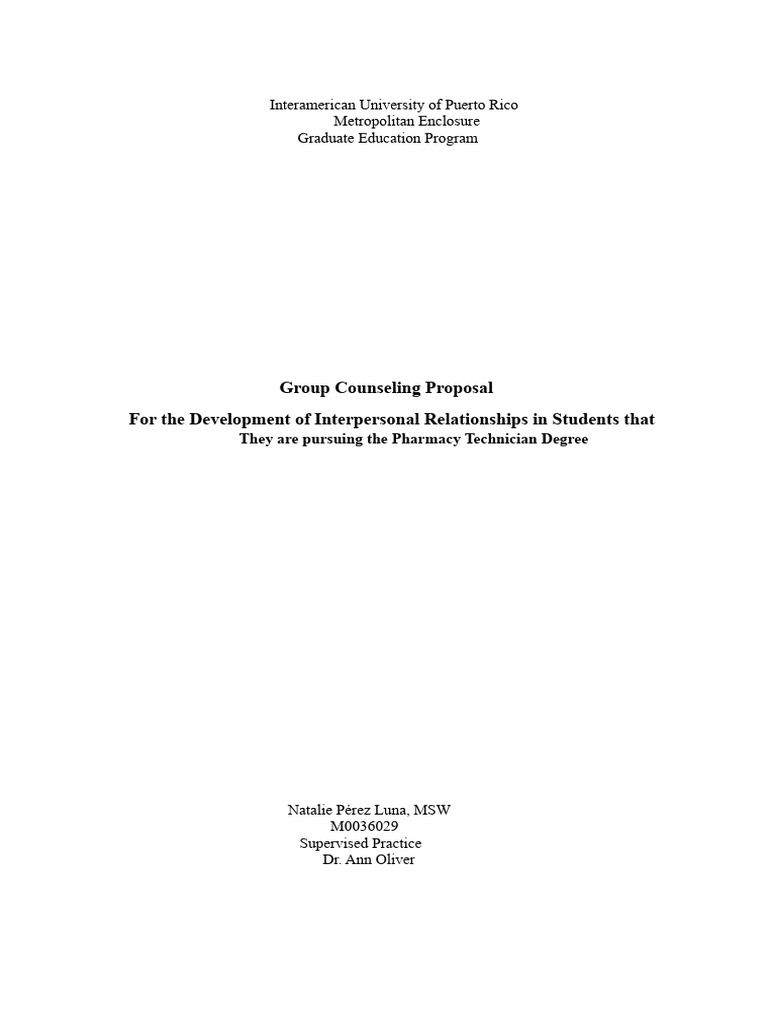 Group Counseling for Pharmacy Students | PDF | Emotional Intelligence ...