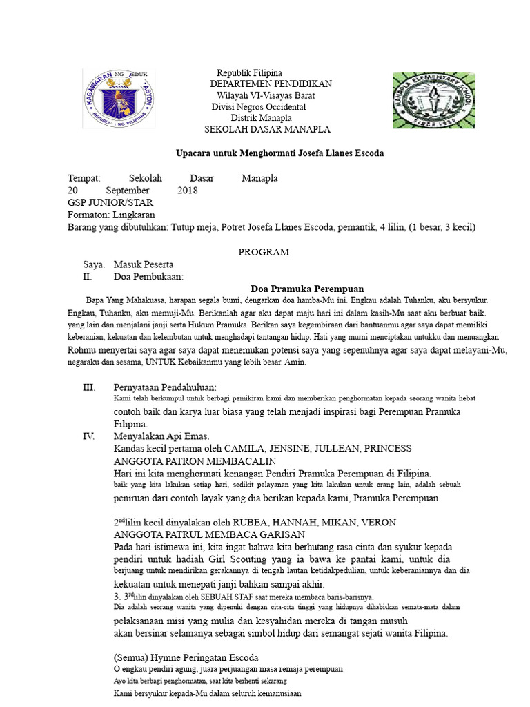 Escoda Ceremony | PDF