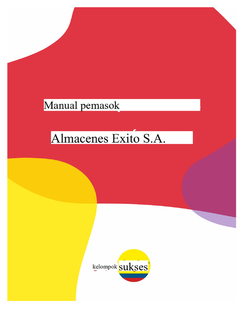 Panduan Pemasok Grup Éxito Kolombia | PDF