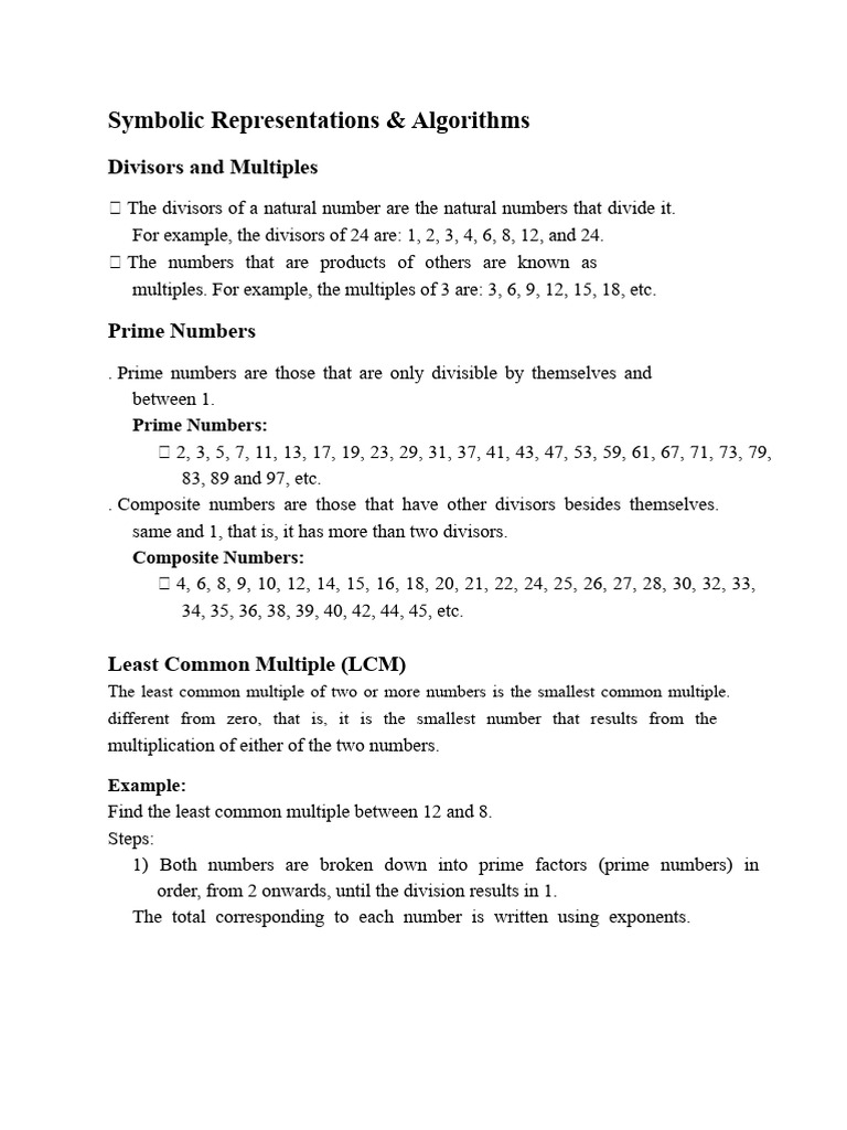 Prime and Composite Numbers & Least Common Multiple, Greatest Common ...