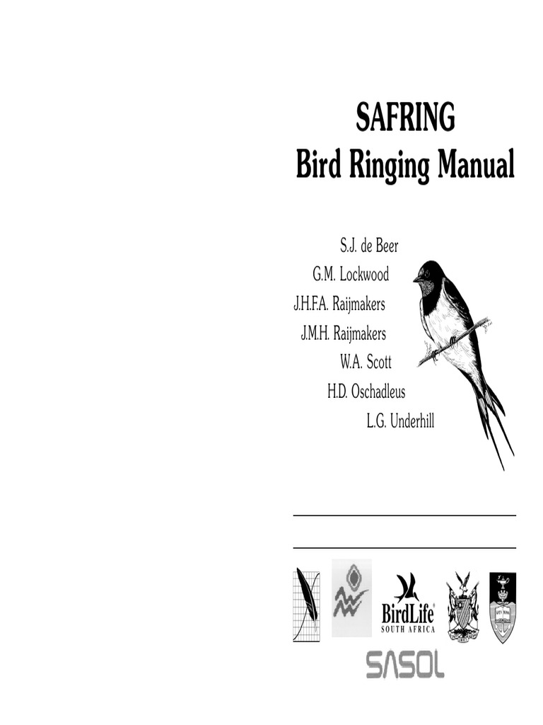 Bird Ringing Manual - ADU Guide 5 | PDF | Ornithology | Birds