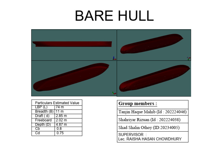 Maxsurf Hull Dwg-Model | PDF