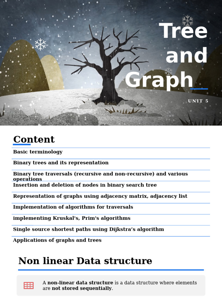 Binary Trees and Graphs Overview | PDF | Theoretical Computer Science ...