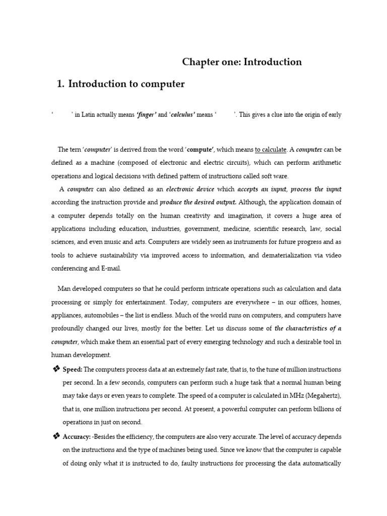Introduction ICT - Chap-1,2 OBU | PDF | Random Access Memory | Computer Data Storage
