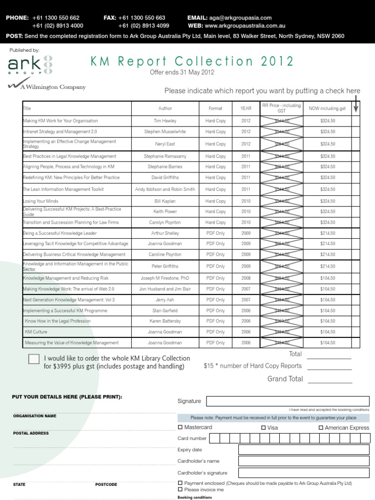 KM Report Collection | PDF | Knowledge Management | Information Management