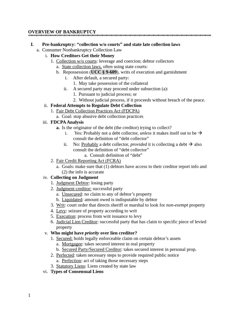 Bankruptcy Overview and Consumer Insights | PDF | Bankruptcy | Garnishment