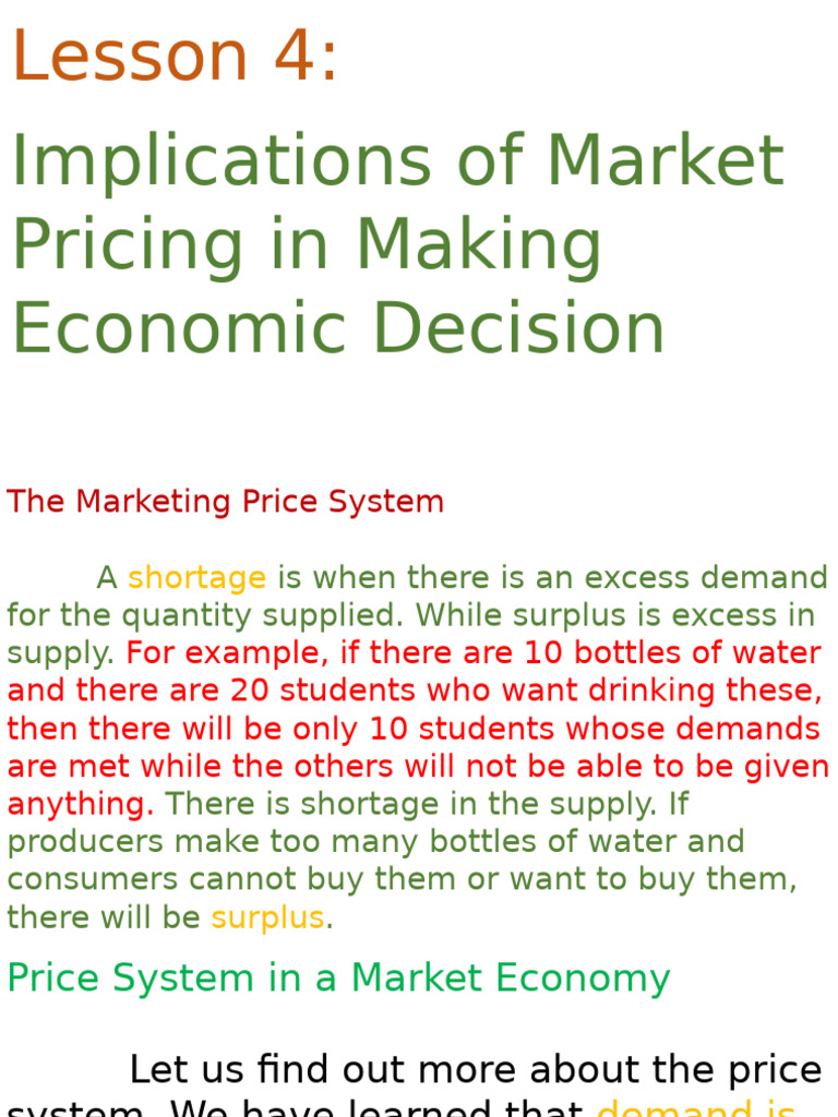 Lesson 4 Applied Economics | PDF | Demand | Elasticity (Economics)