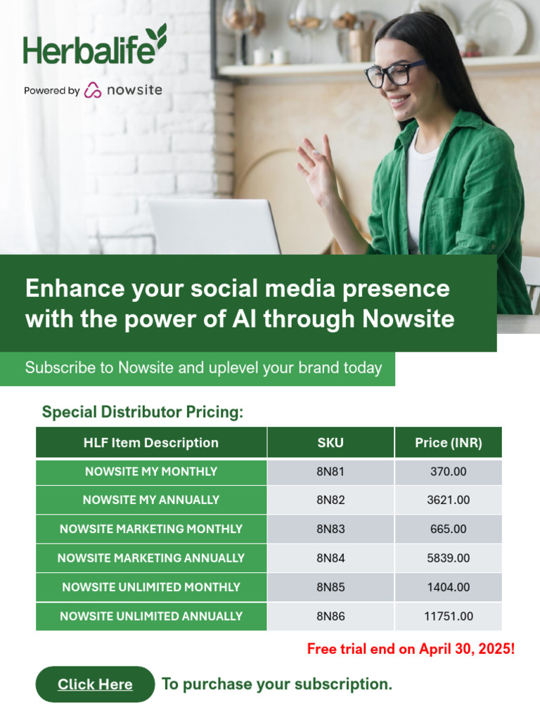 Nowsite - India Subscription Charges - Flyer | PDF