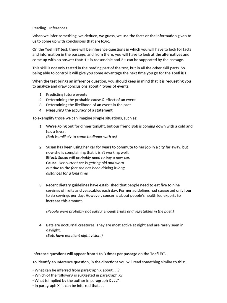 #6-Reading - Inferences - Script | PDF | Inference | Money