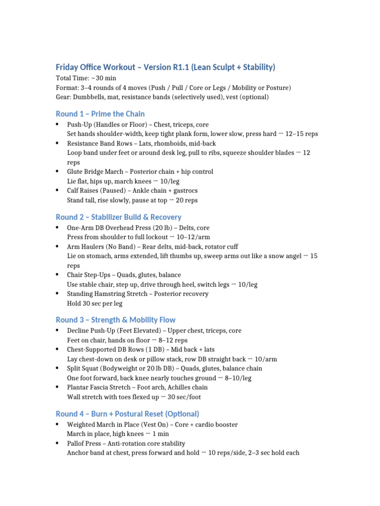 Workout | PDF