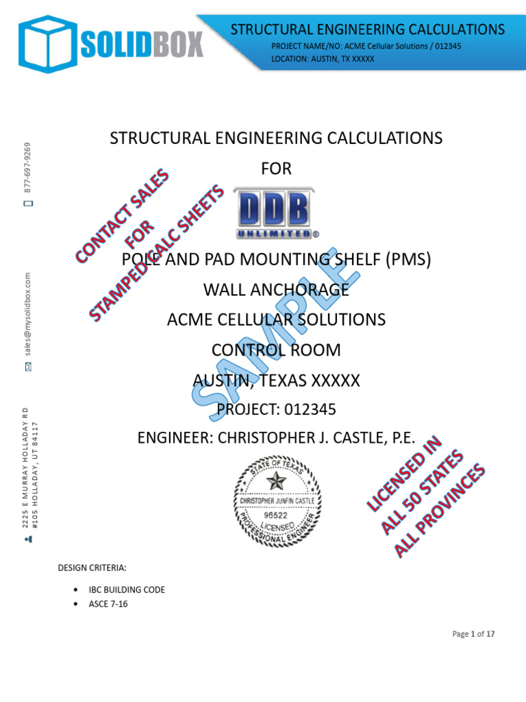 Structural Engineering for PMS Anchorage | PDF | Finite Element Method ...