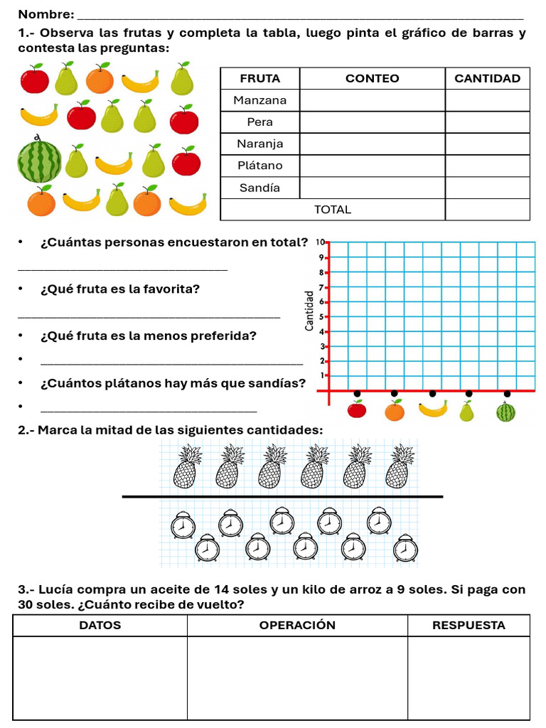Matematica - 1ro Primaria - Iiibim | PDF