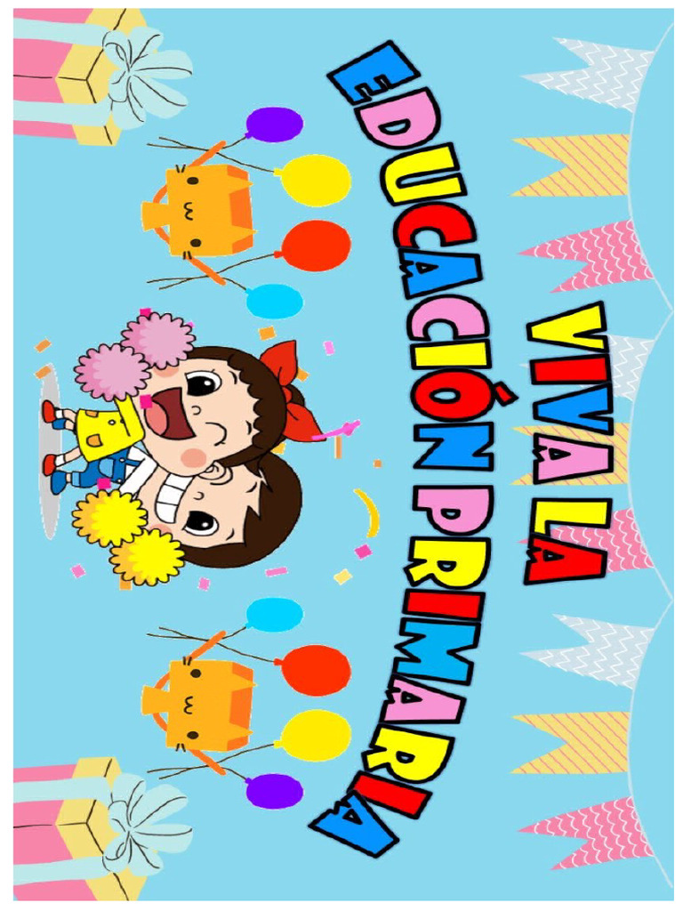 Cartel Viva La Educacion Primaria | PDF