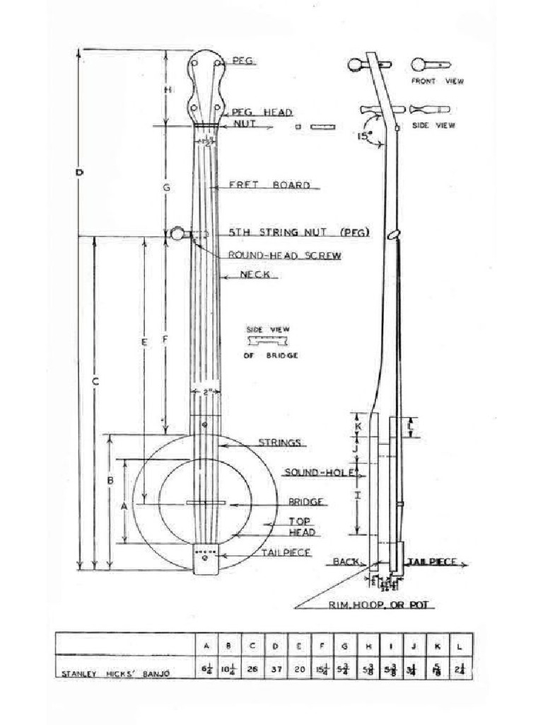 Mountain Banjo Dimensions | PDF
