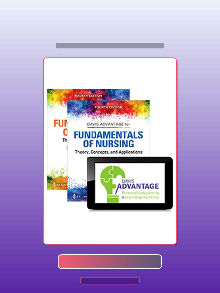 Complete Davis Advantage For Fundamentals of Nursing 2 Volume Set 4th ...