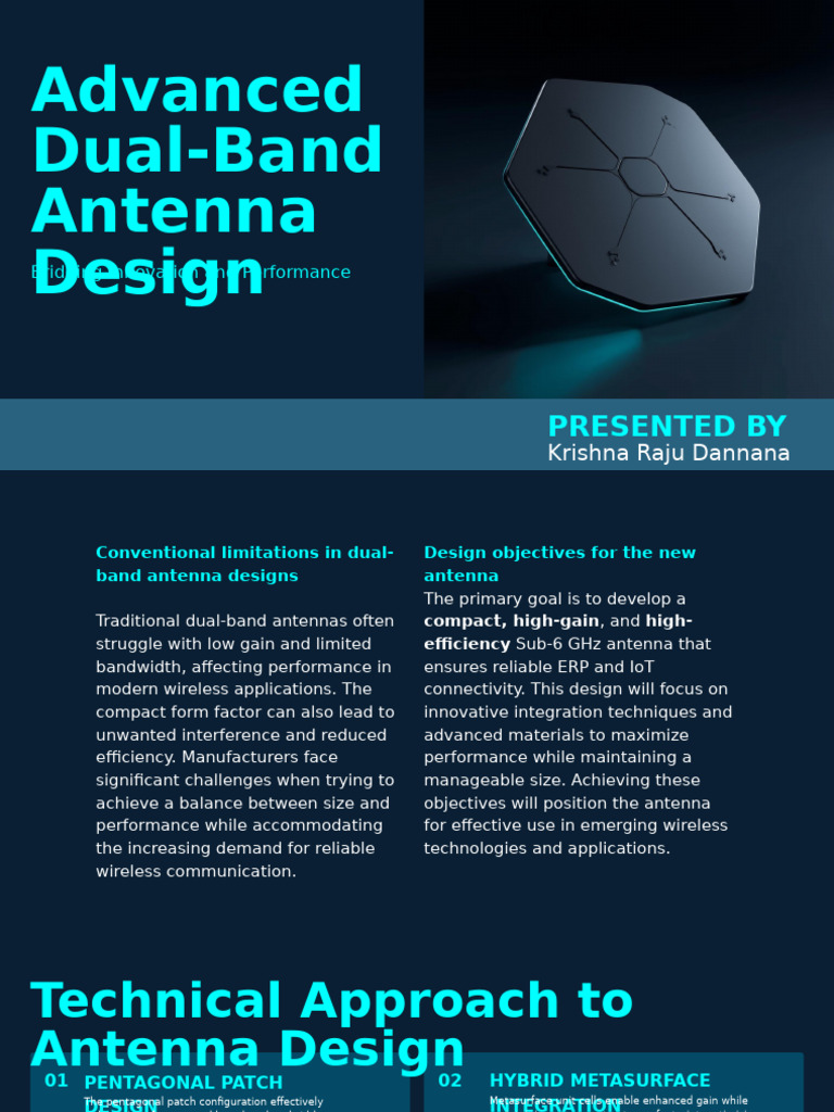 Presentation - Advanced Dual-Band Antenna Design | PDF | Antenna (Radio ...