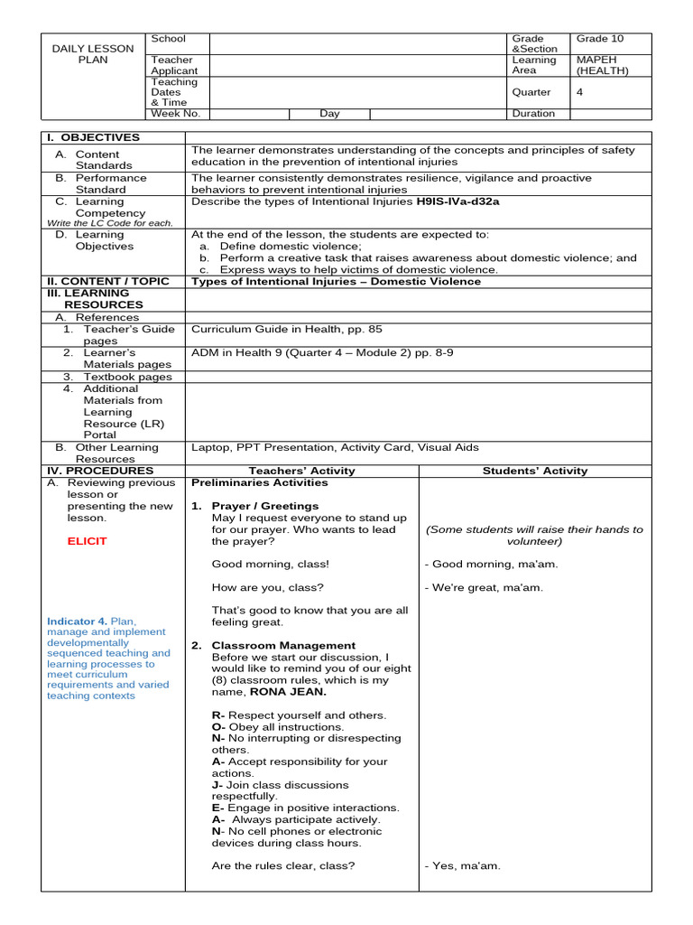 Types of Intentional Injuries - Domestic Violence | PDF | Domestic ...