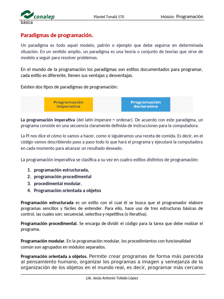 Paradigmas de Programación: Guía Esencial | PDF | Paradigmas de ...
