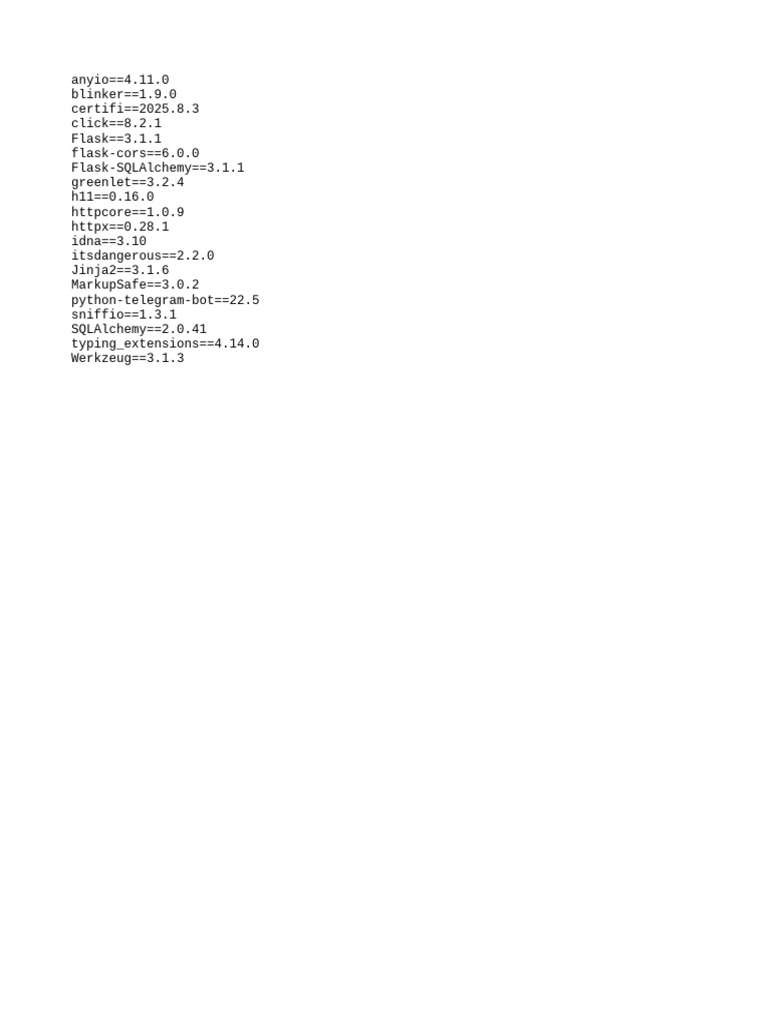 Python Package Dependencies List | PDF