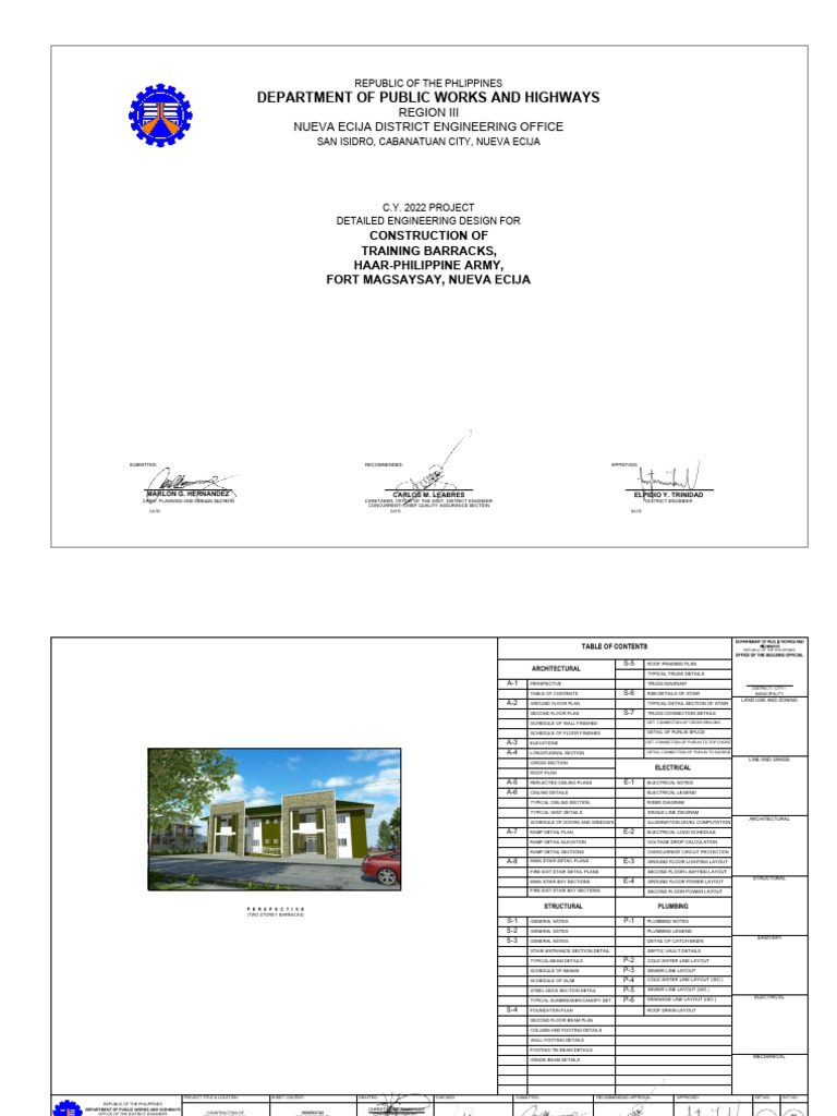 DPWH Plan | PDF | Structural Engineering | Building Engineering