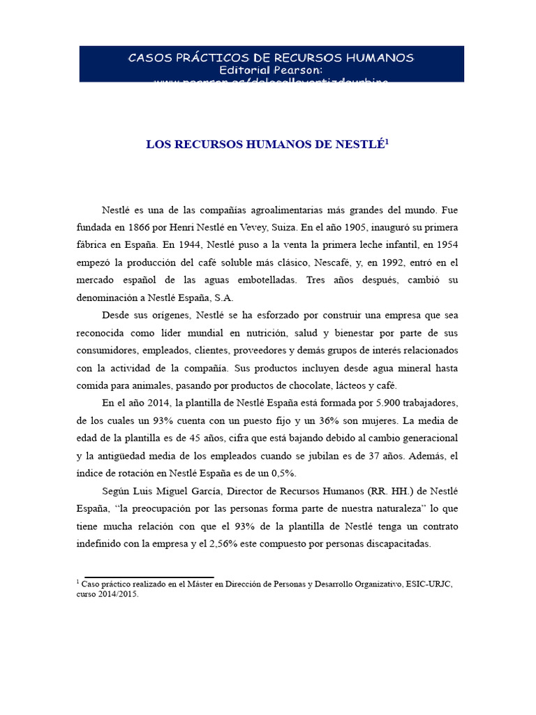 Caso Practico Nestle | PDF | Business