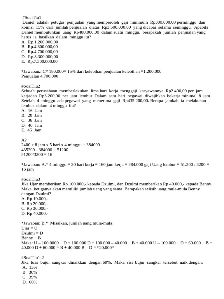 Soal Tiu Bagian 2 (DipulihkanOtomatis) | PDF