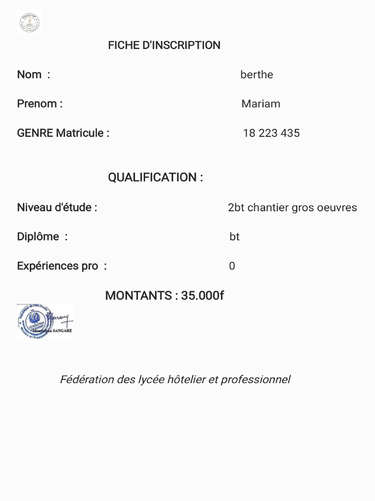 Recu | PDF