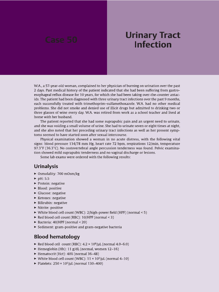 Urinary Tract Infection | PDF