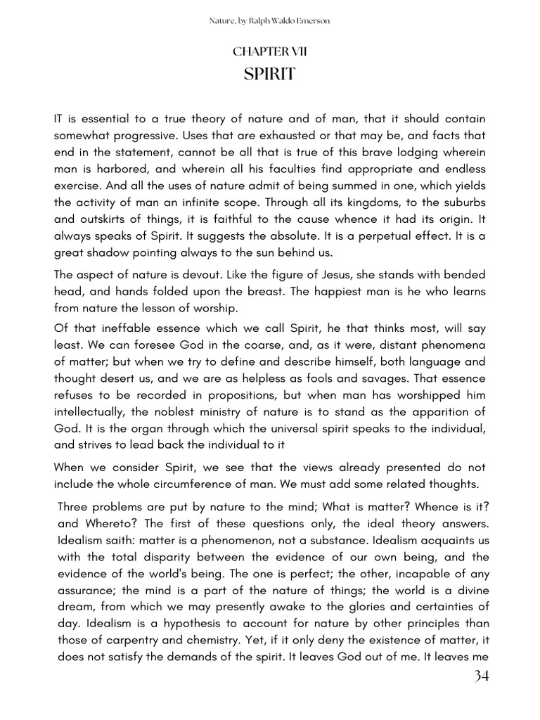 Spirit | PDF | Idealism | Soul