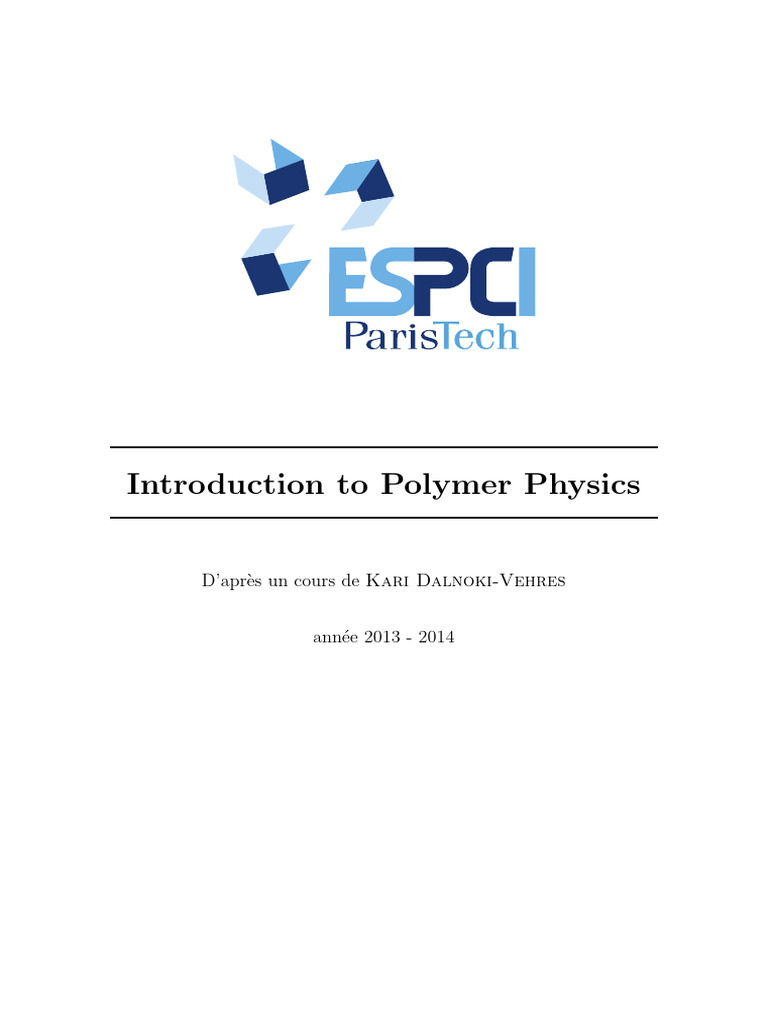IPP Poly Prof | PDF | Intermolecular Force | Polymers