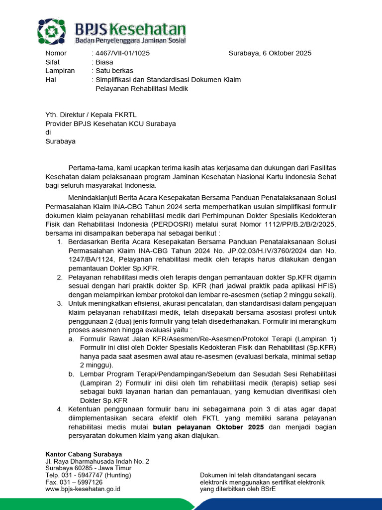 4467 Simplifikasi Dan Standardisasi Dokumen Klaim Pelayanan ...