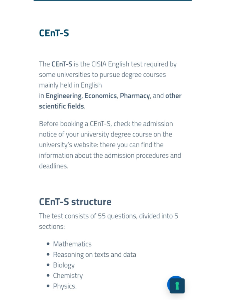 CEnT-S Exam Structure | PDF