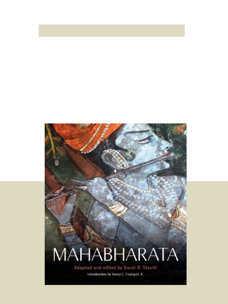 Mahabharata David R. Slavitt: (4.8/5.0 - 232 Downloads) | PDF | Zoology