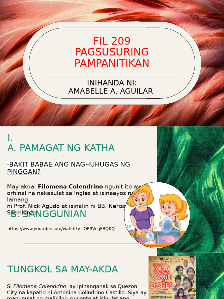 Bakit Babae Ang Naghuhugas NG Pinggan | PDF