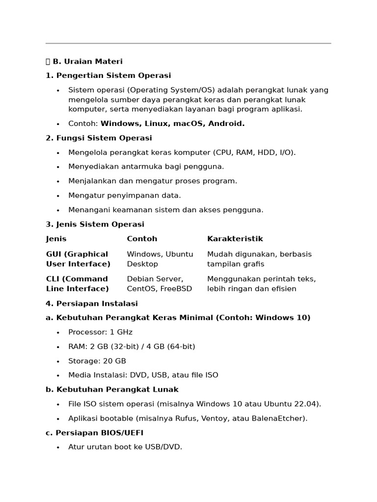 X TJKT Sistem Operasi | PDF