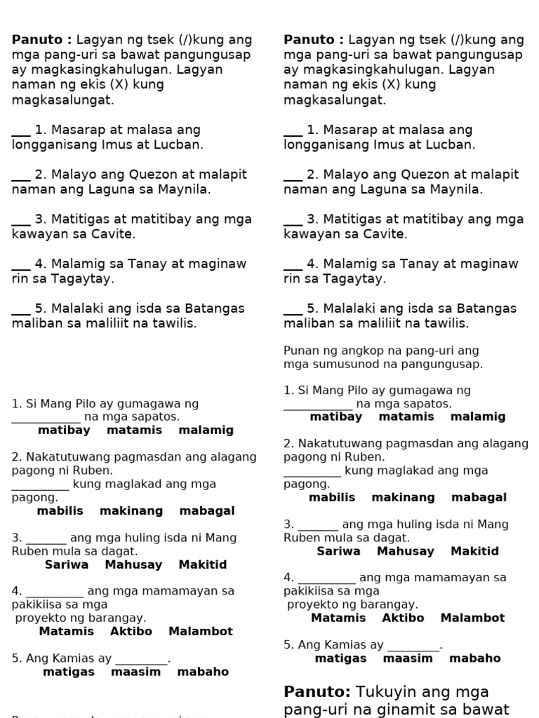 Worksheets | PDF