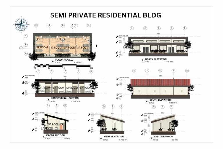 Semiprivate Residential Building Plans | PDF | Technical Drawing
