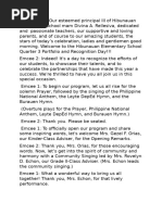 Emcee Closing Program Script | PDF | Teachers