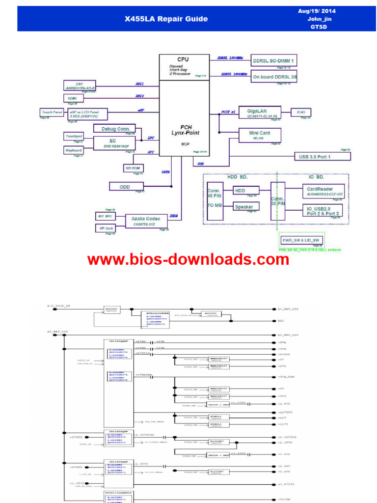 X455LA Repair Guide: Power Flow & Sequence | PDF | Chess | Chess Theory