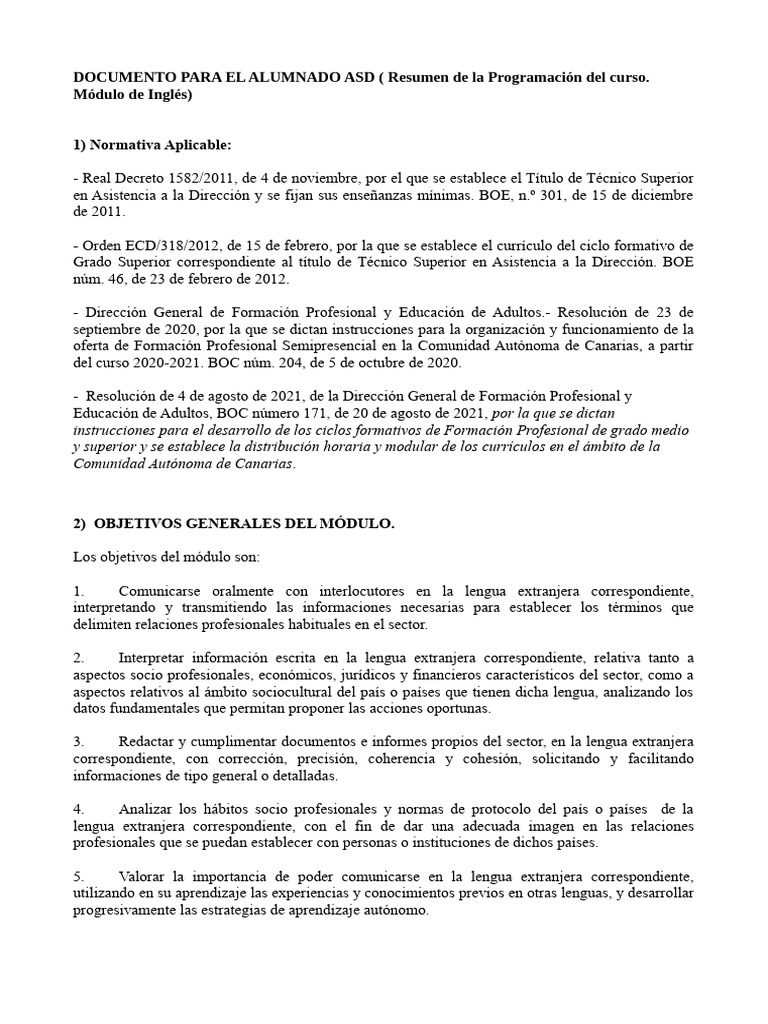 ASD_Docu_alumnado | PDF | Educación vocacional | Aprendizaje