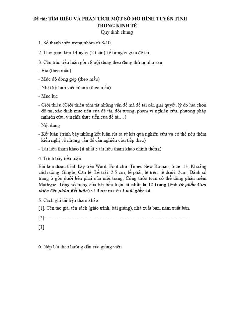 De Tai Tieu Luan Toan Cao Cap C2 Huit | PDF